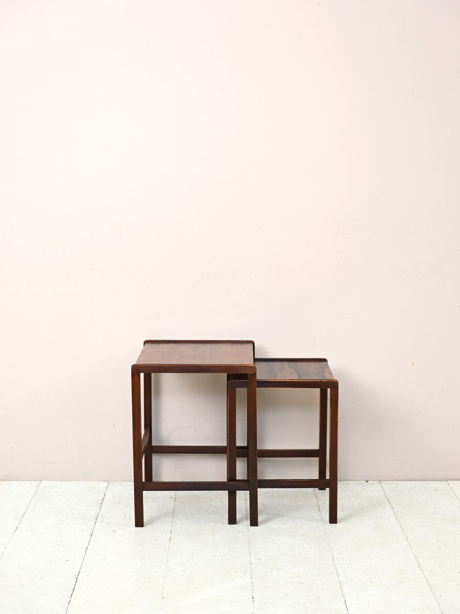 Vintage Coffee Tables in Rosewood, 1960s, Set of 2 for sale at Pamono