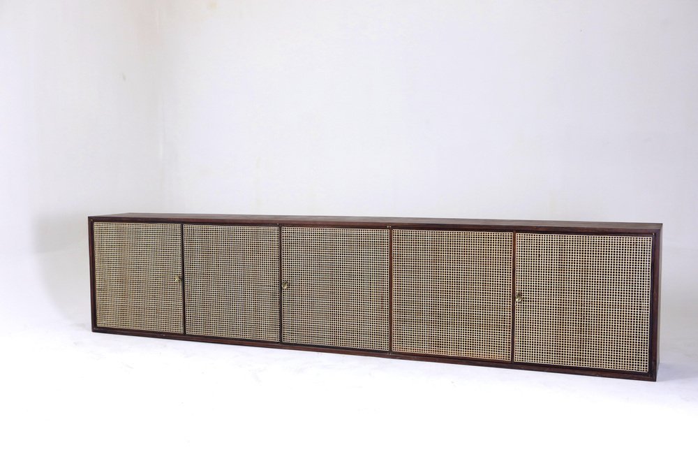 Mid-Century Modern Wall-Mounted Buffet attributed to Forma Manufacture ...