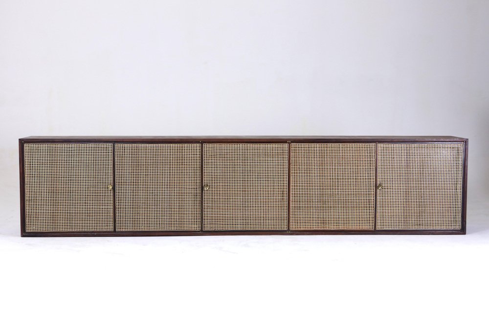 Mid-Century Modern Wall-Mounted Buffet attributed to Forma Manufacture ...