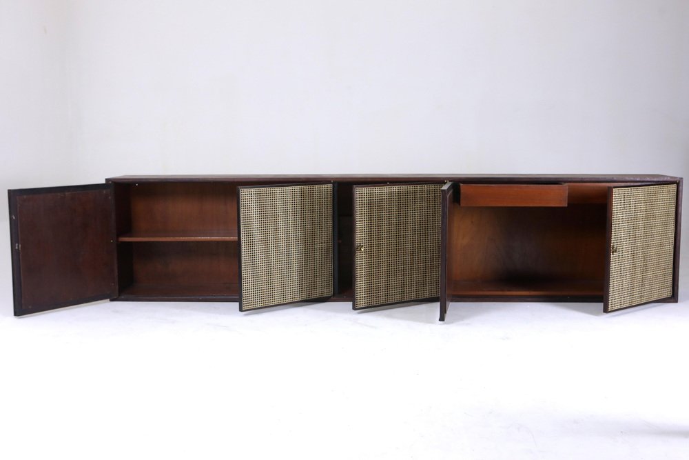 Mid-Century Modern Wall-Mounted Buffet attributed to Forma Manufacture ...