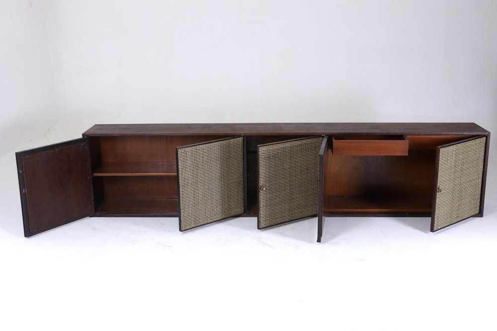 Mid-Century Modern Wall-Mounted Buffet attributed to Forma Manufacture ...