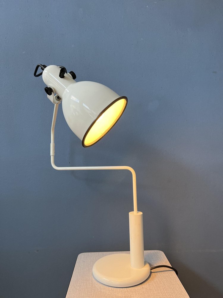 White Swing-Arm Anvia Elbow Table Lamp by Hoogervorst, 1970s for sale ...