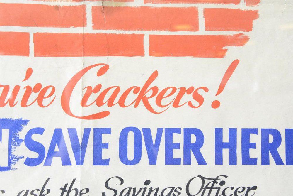 Mr Chad WWII National Savings Poster, 1940s for sale at Pamono