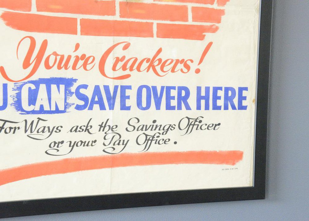 Mr Chad WWII National Savings Poster, 1940s for sale at Pamono