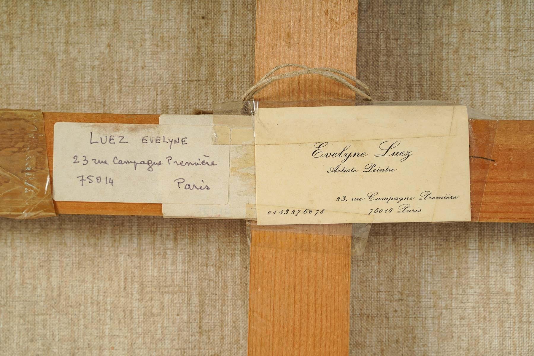 Evelyne Luez, Figurative Composition, Oil on Canvas for sale at Pamono