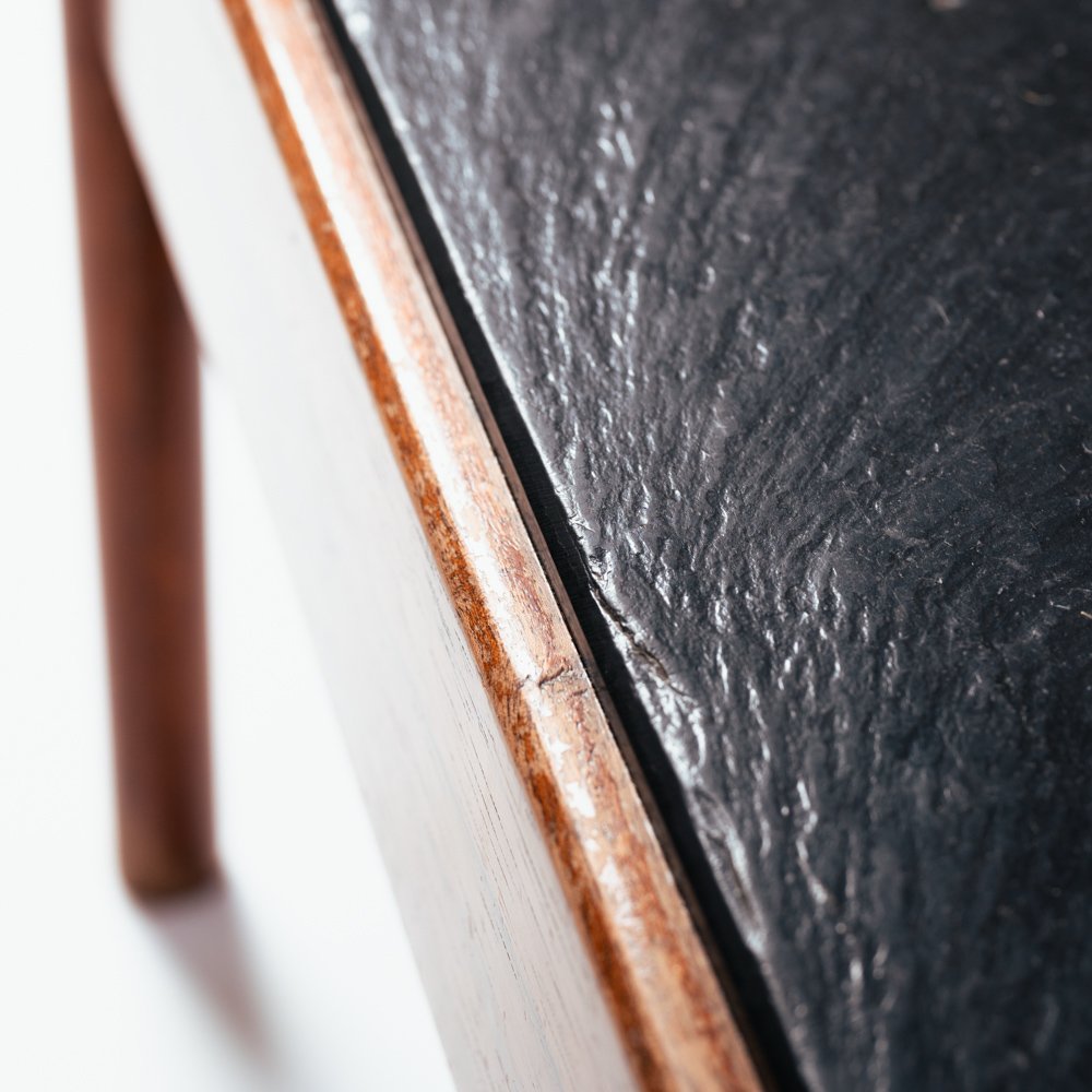 Vintage Natural Slate Stone & Rosewood Coffee Table attributed to Børge ...