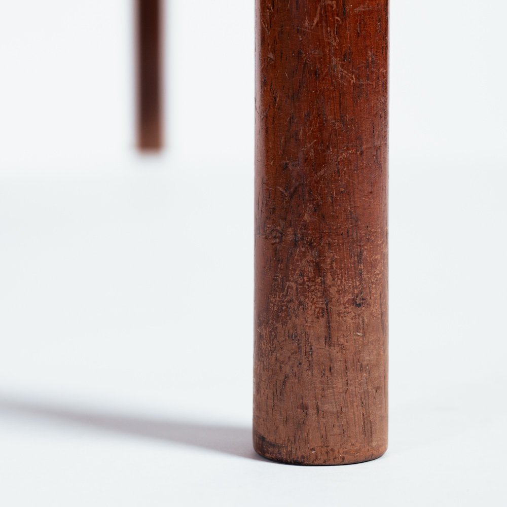 Vintage Natural Slate Stone & Rosewood Coffee Table attributed to Børge ...