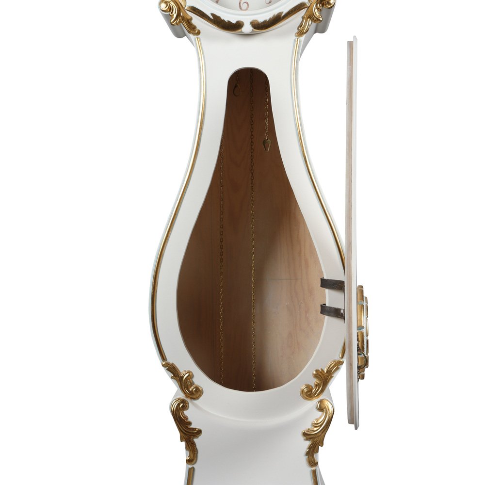 Swedish Mora Clock with Floral Details for sale at Pamono