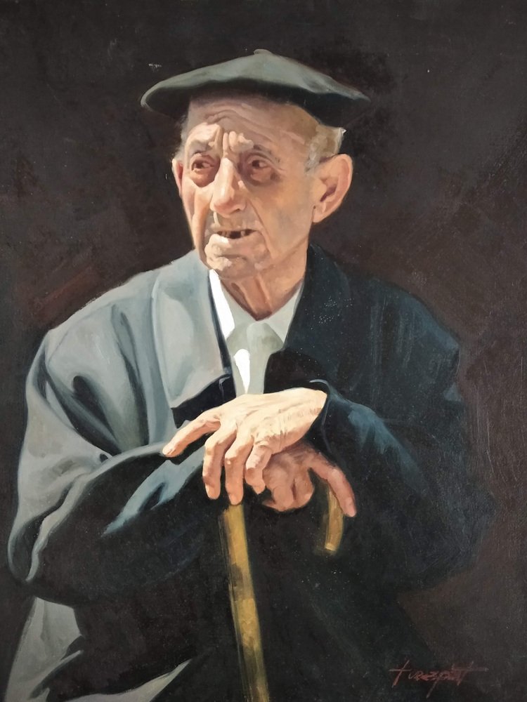 Enric Torres Prat, Portrait, 1990, Oil on Canvas for sale at Pamono