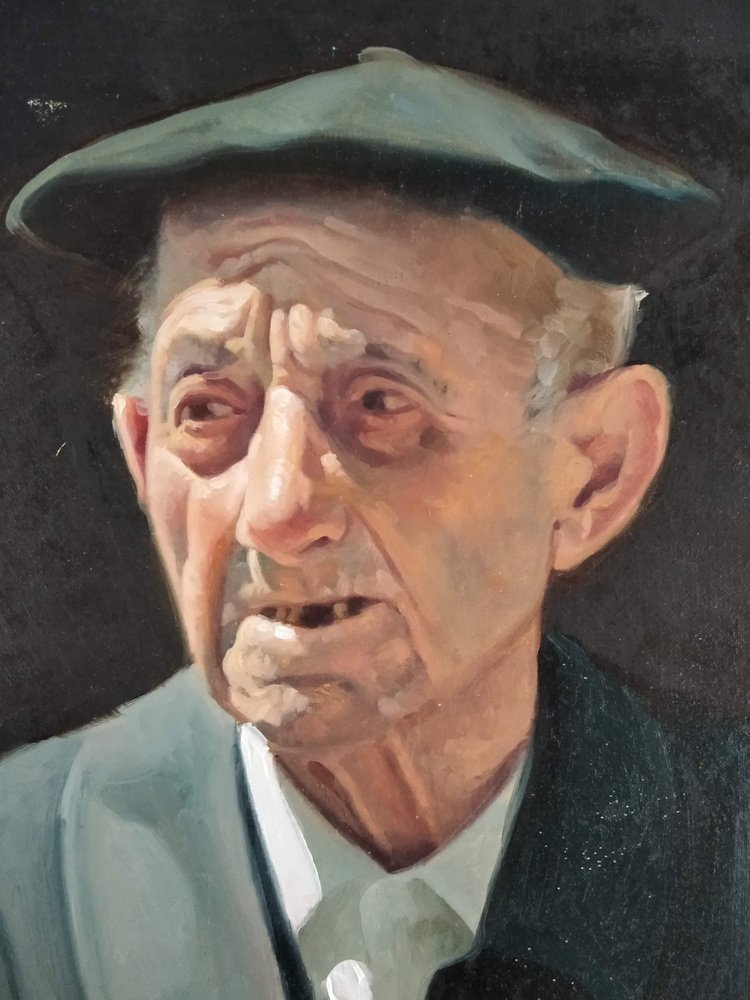 Enric Torres Prat, Portrait, 1990, Oil on Canvas for sale at Pamono