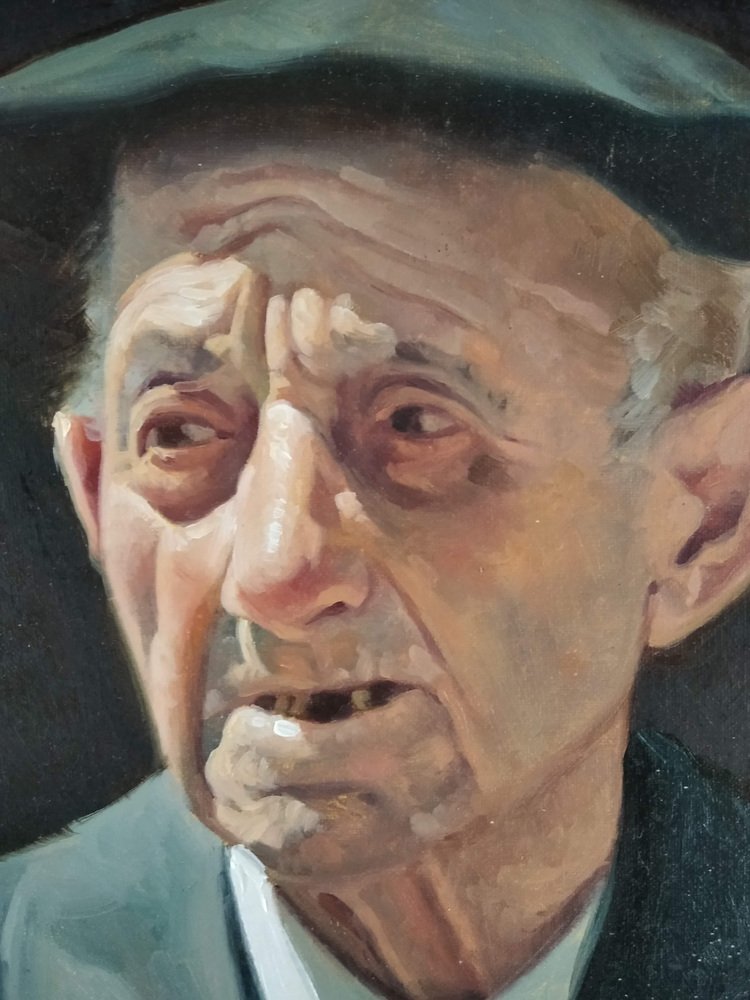 Enric Torres Prat, Portrait, 1990, Oil on Canvas for sale at Pamono