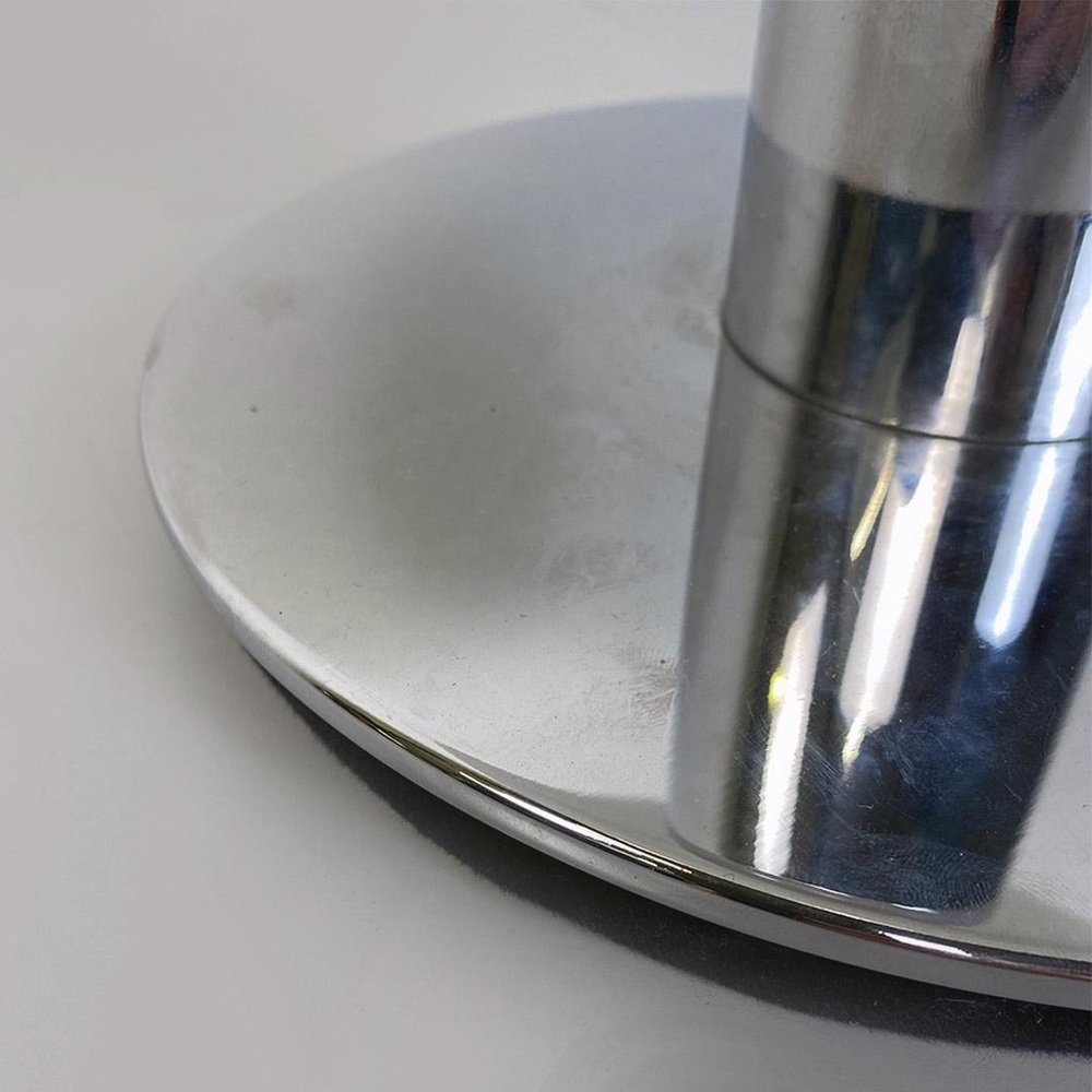 Modern Italian Steel and Glass Am/as Table Lamp attributed to Albini ...