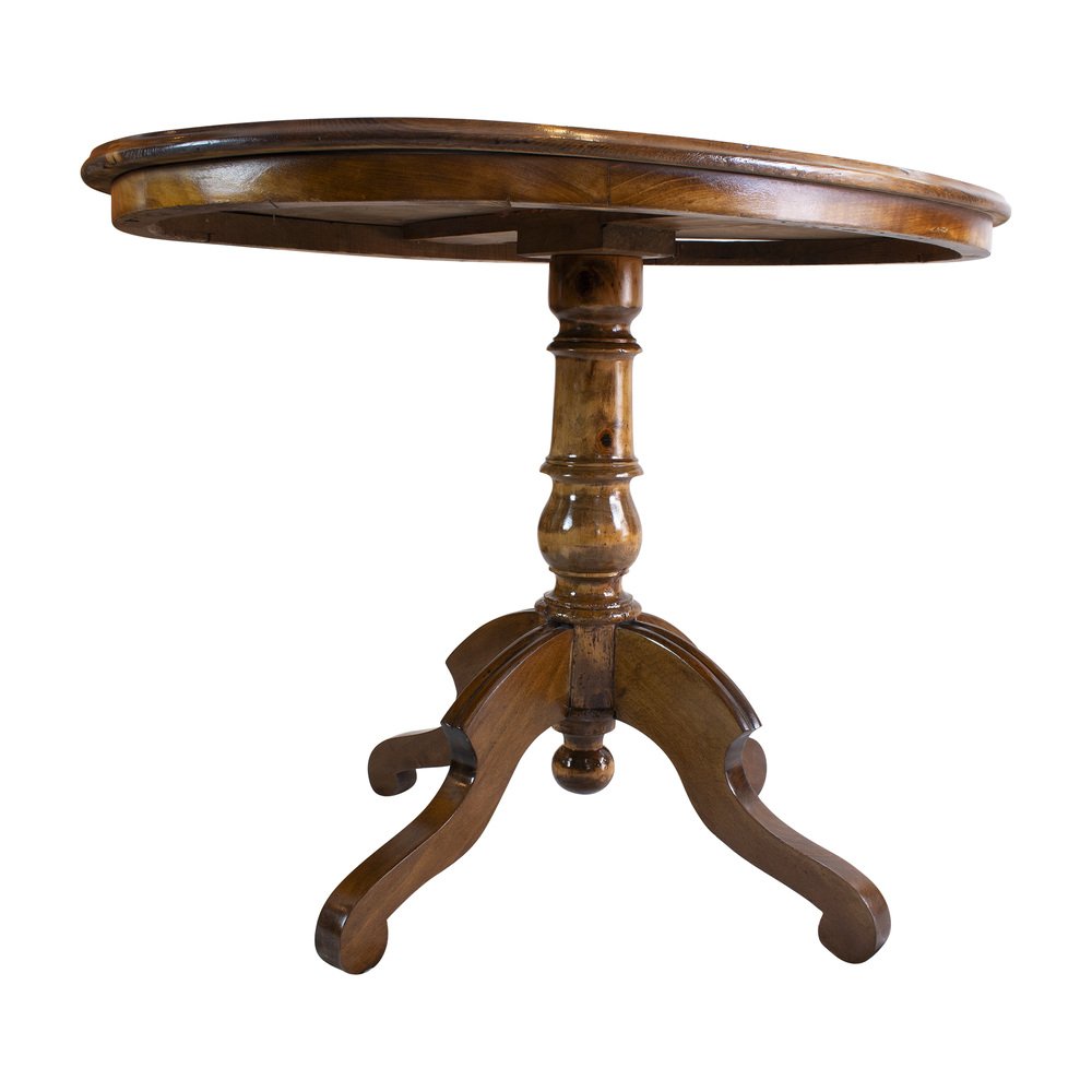 Antique Walnut Oval Table for sale at Pamono