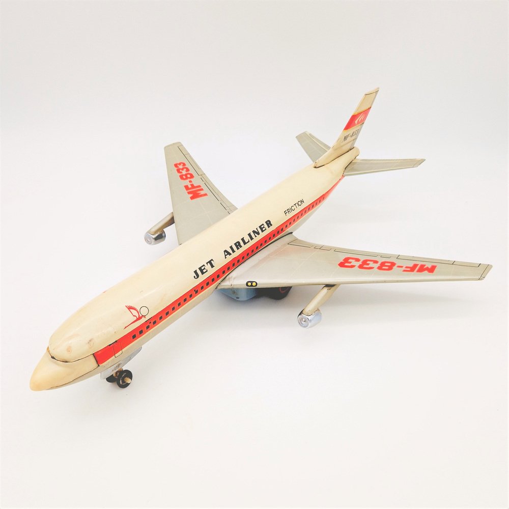 Tin Toy Aircraft Jet Airliner Mf 833, 1960s for sale at Pamono