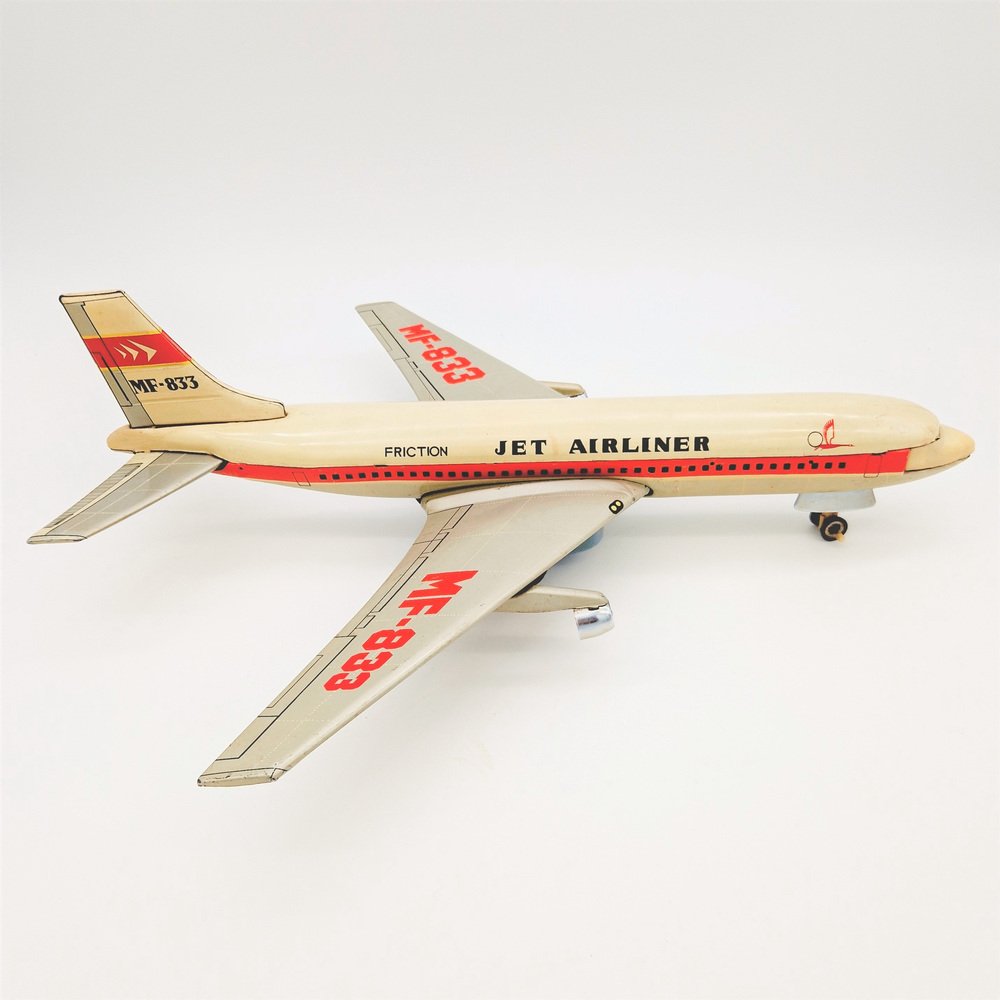 Tin Toy Aircraft Jet Airliner Mf 833, 1960s for sale at Pamono