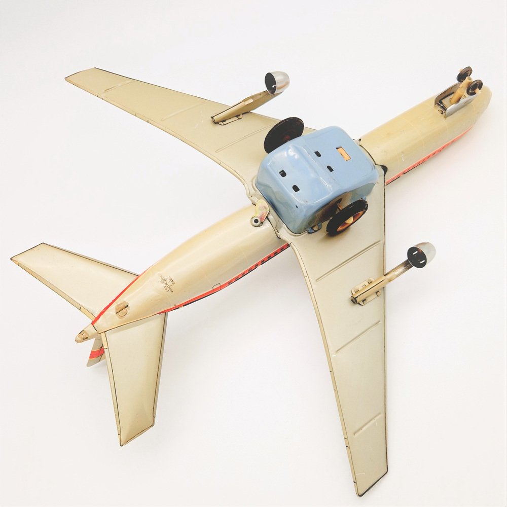 Tin Toy Aircraft Jet Airliner Mf 833, 1960s for sale at Pamono