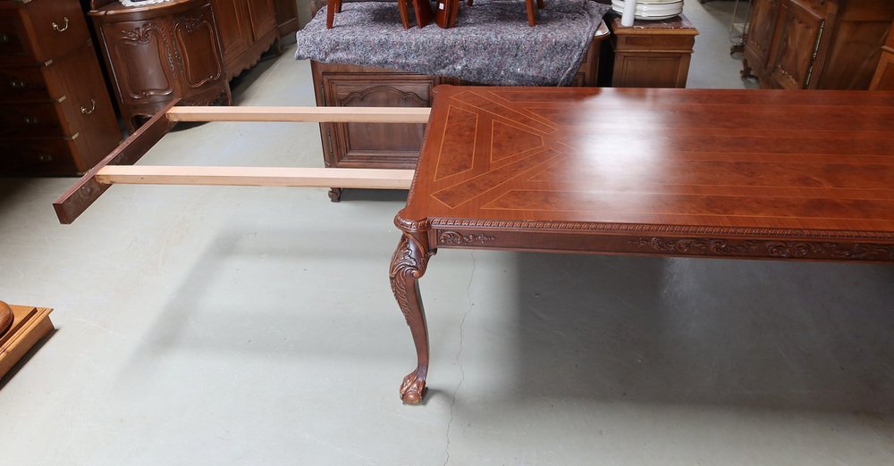 English Chippendal Style Rectangular Table, 1950s for sale at Pamono