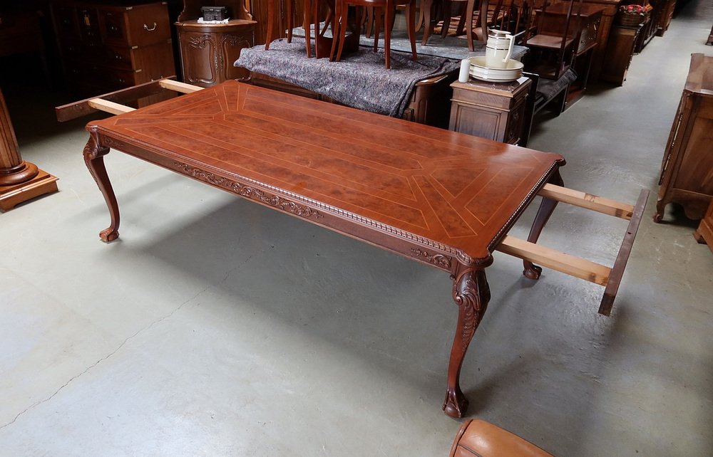 English Chippendal Style Rectangular Table, 1950s for sale at Pamono
