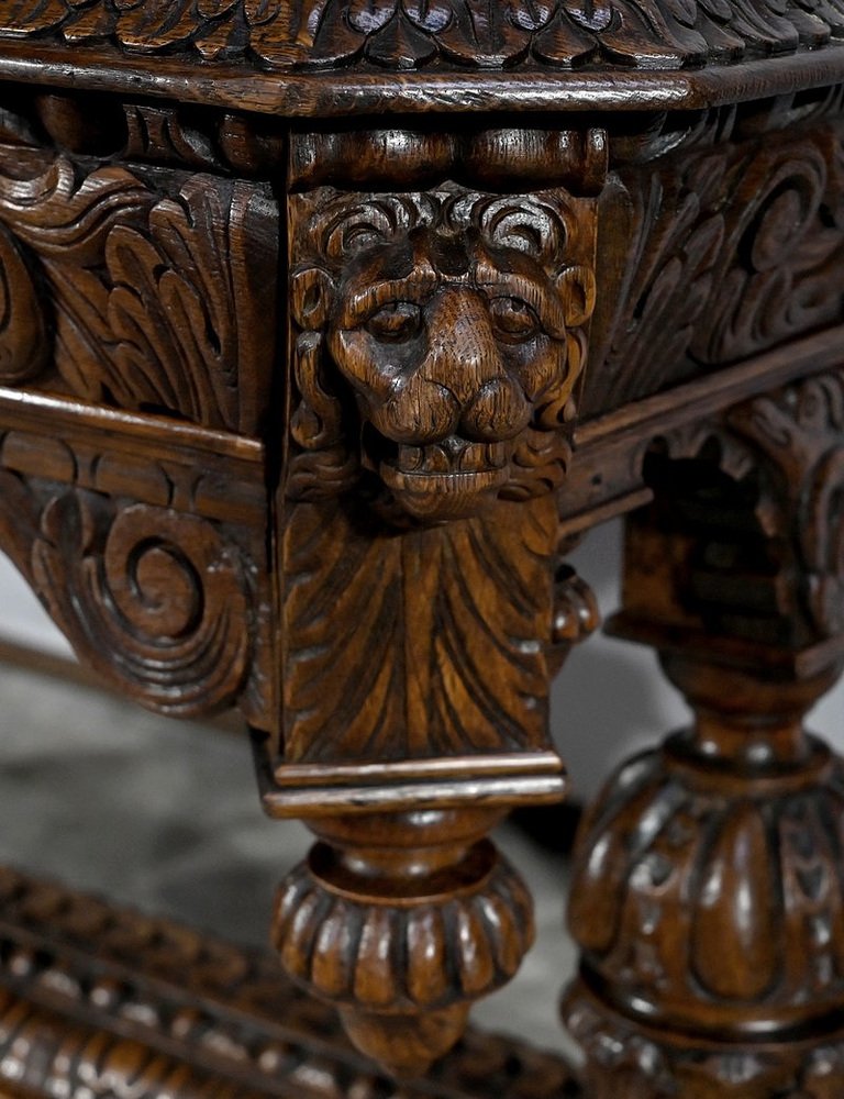 Gothic Renaissance Style Office Table for sale at Pamono