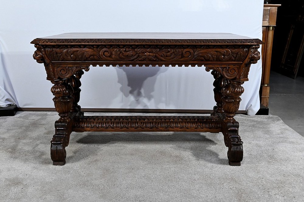 Gothic Renaissance Style Office Table for sale at Pamono