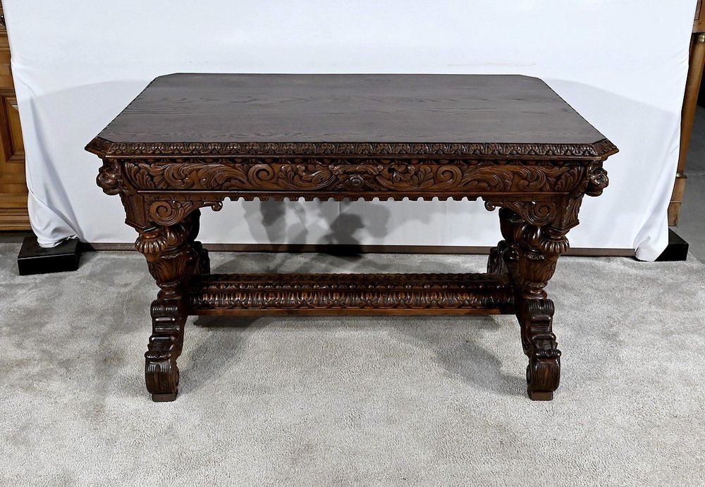 Gothic Renaissance Style Office Table for sale at Pamono