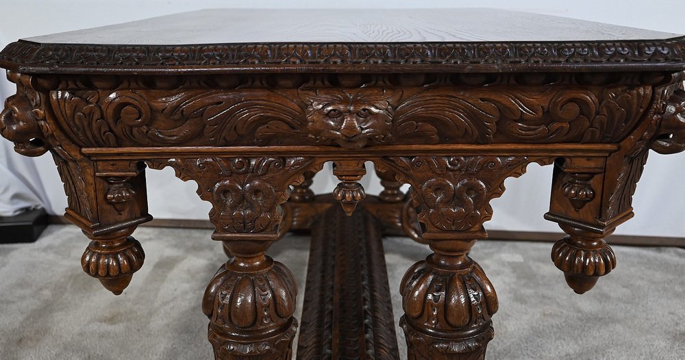 Gothic Renaissance Style Office Table for sale at Pamono