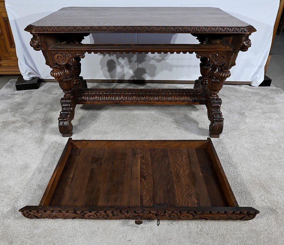 Gothic Renaissance Style Office Table for sale at Pamono