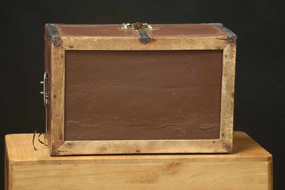 Doll Trunk with Padlock and Key, 1920s for sale at Pamono