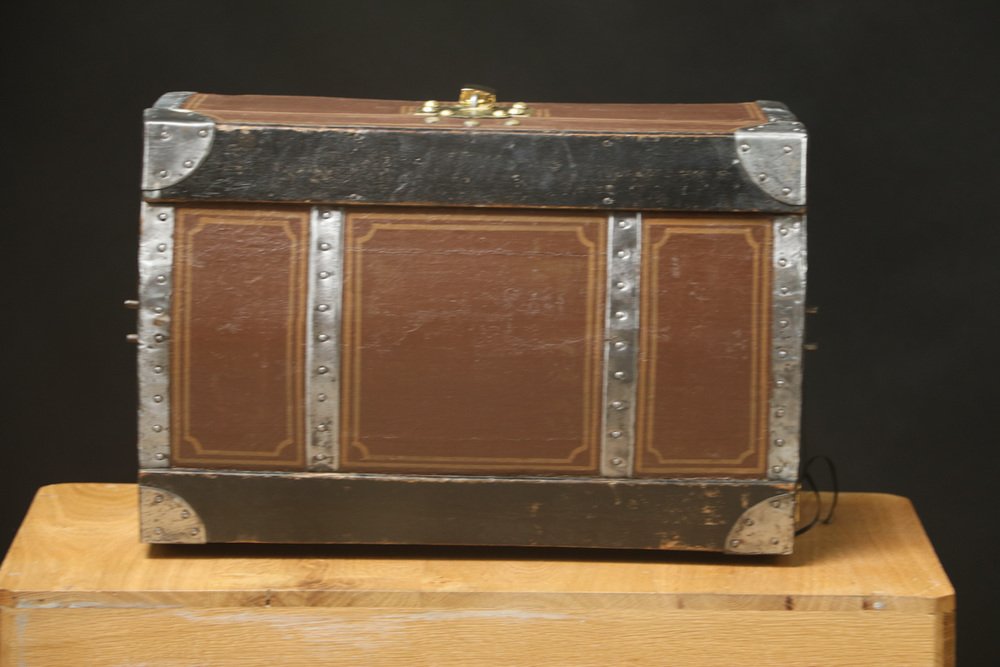 Doll Trunk with Padlock and Key, 1920s for sale at Pamono