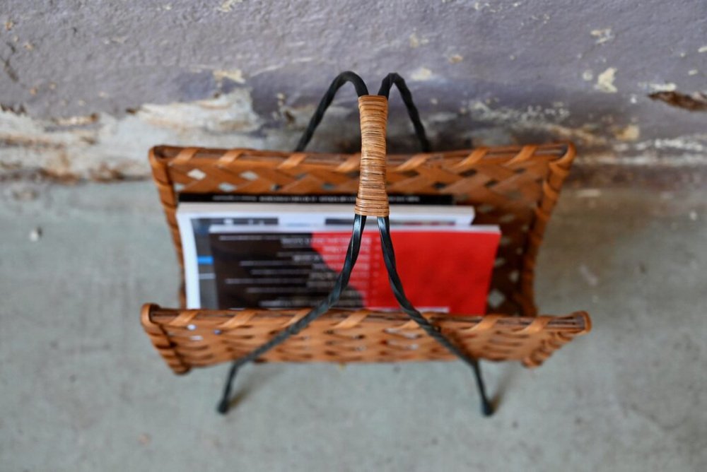 Vintage Bohemian Newspaper Rack, 1950s for sale at Pamono