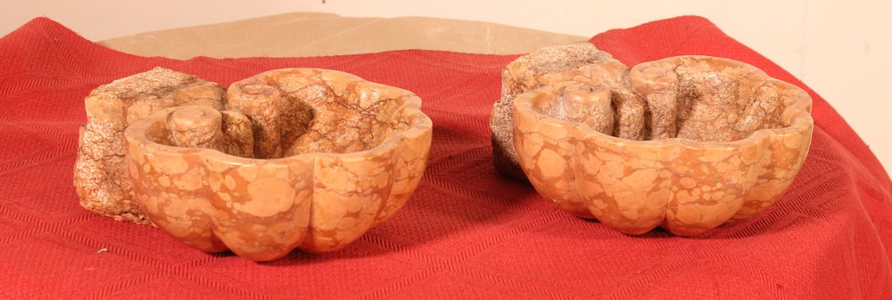 19th Century Marble Fonts, Set of 2 for sale at Pamono