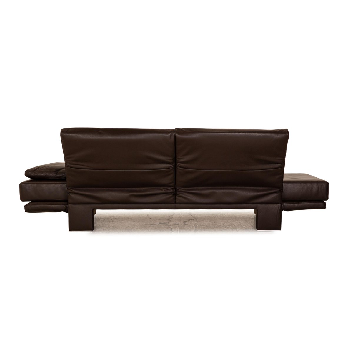 Franz Ready Scene Leather Three Seater Dark Brown Sofa Couch Manual ...