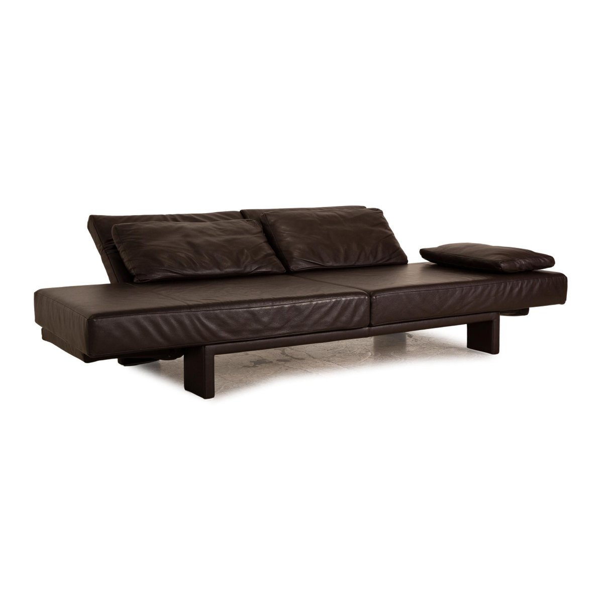Franz Ready Scene Leather Three Seater Dark Brown Sofa Couch Manual ...