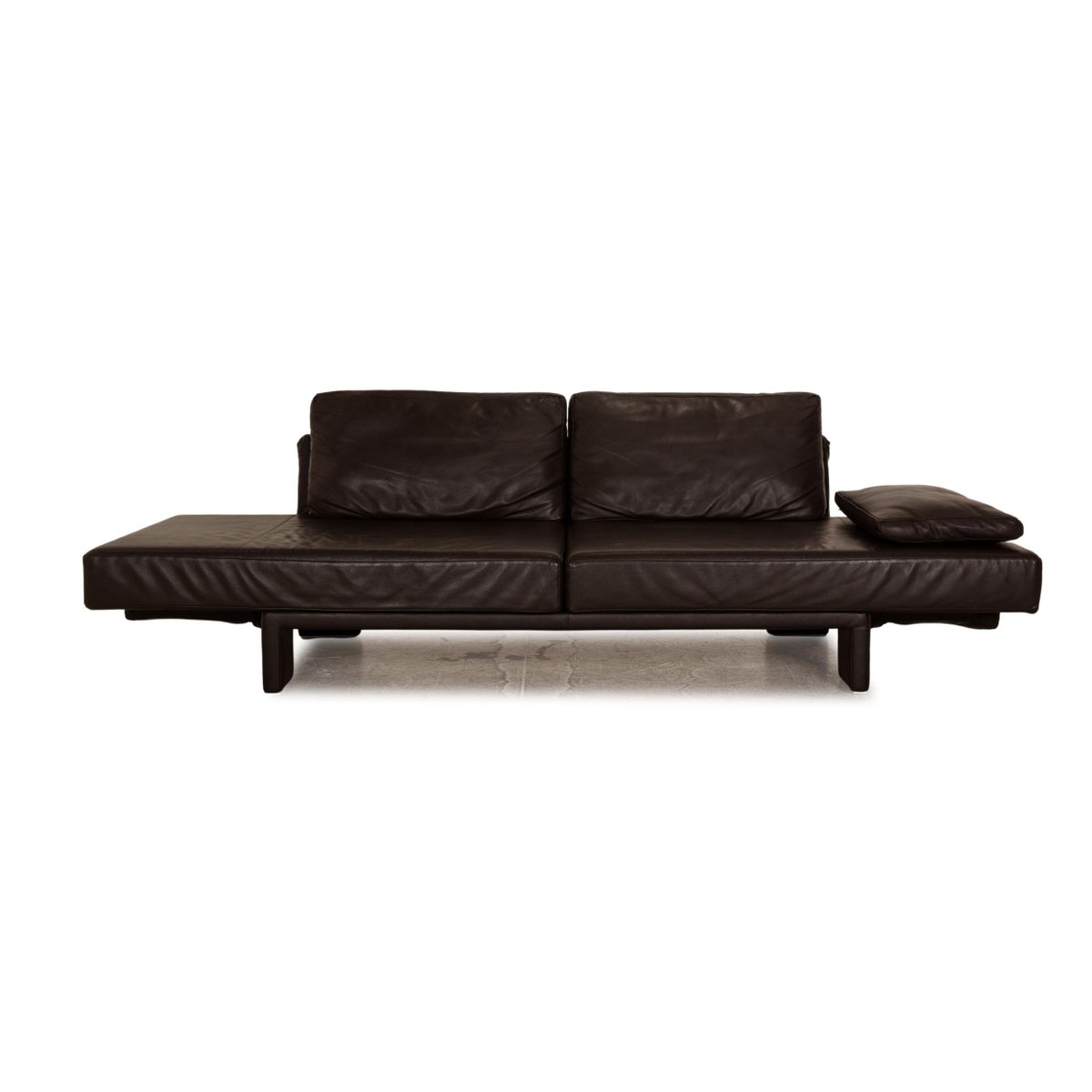Franz Ready Scene Leather Three Seater Dark Brown Sofa Couch Manual ...