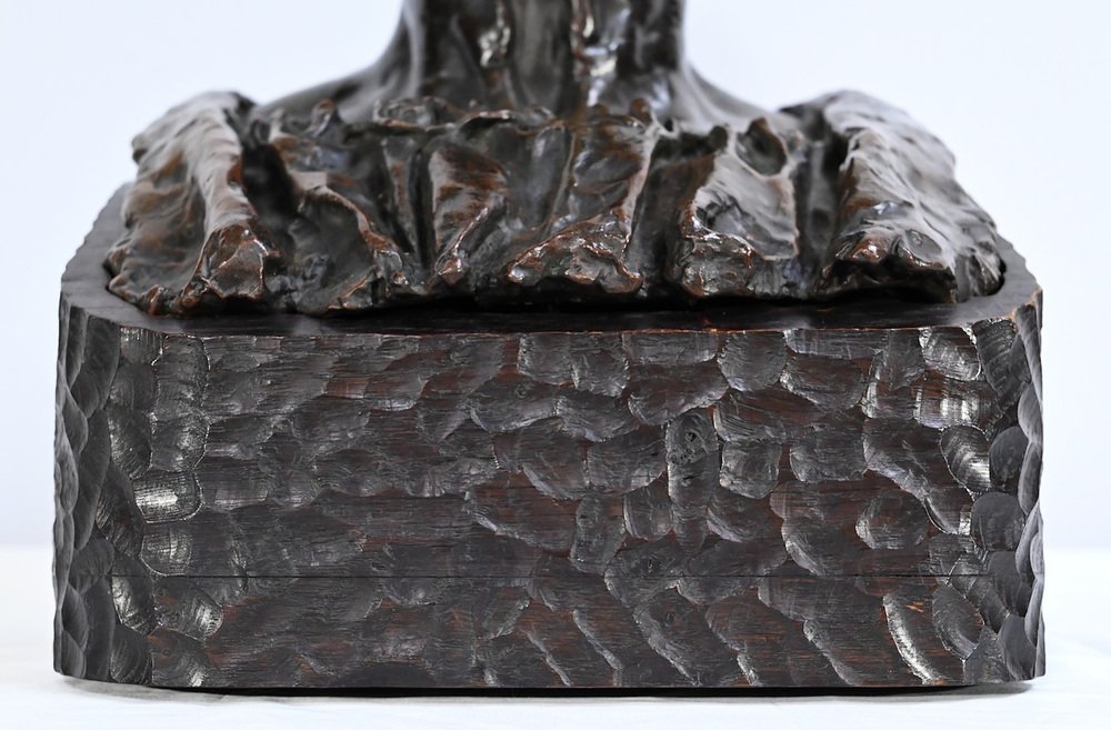 G.Demée, Large Bust of Breton, Late 1800s, Bronze for sale at Pamono