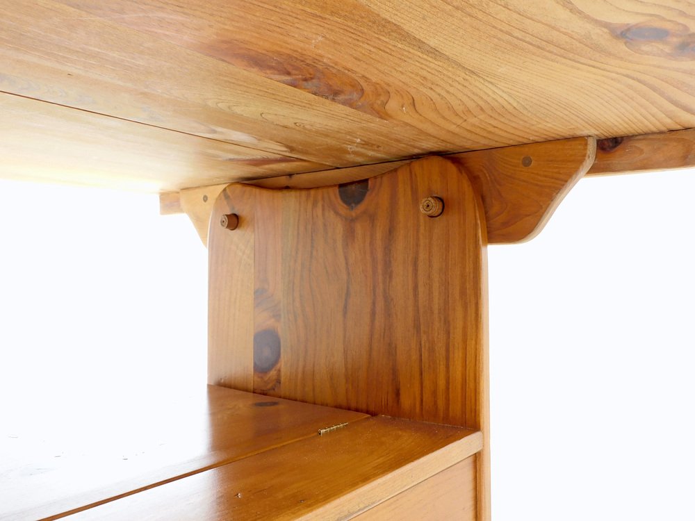 Vintage Scandinavian Larch Wood Table, 1960s for sale at Pamono