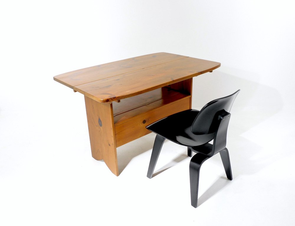 Vintage Scandinavian Larch Wood Table, 1960s for sale at Pamono