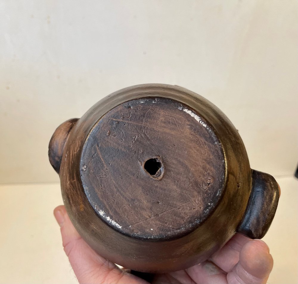 Vintage Aztec Warrior Two-Faced Pottery Head, 1980s for sale at Pamono