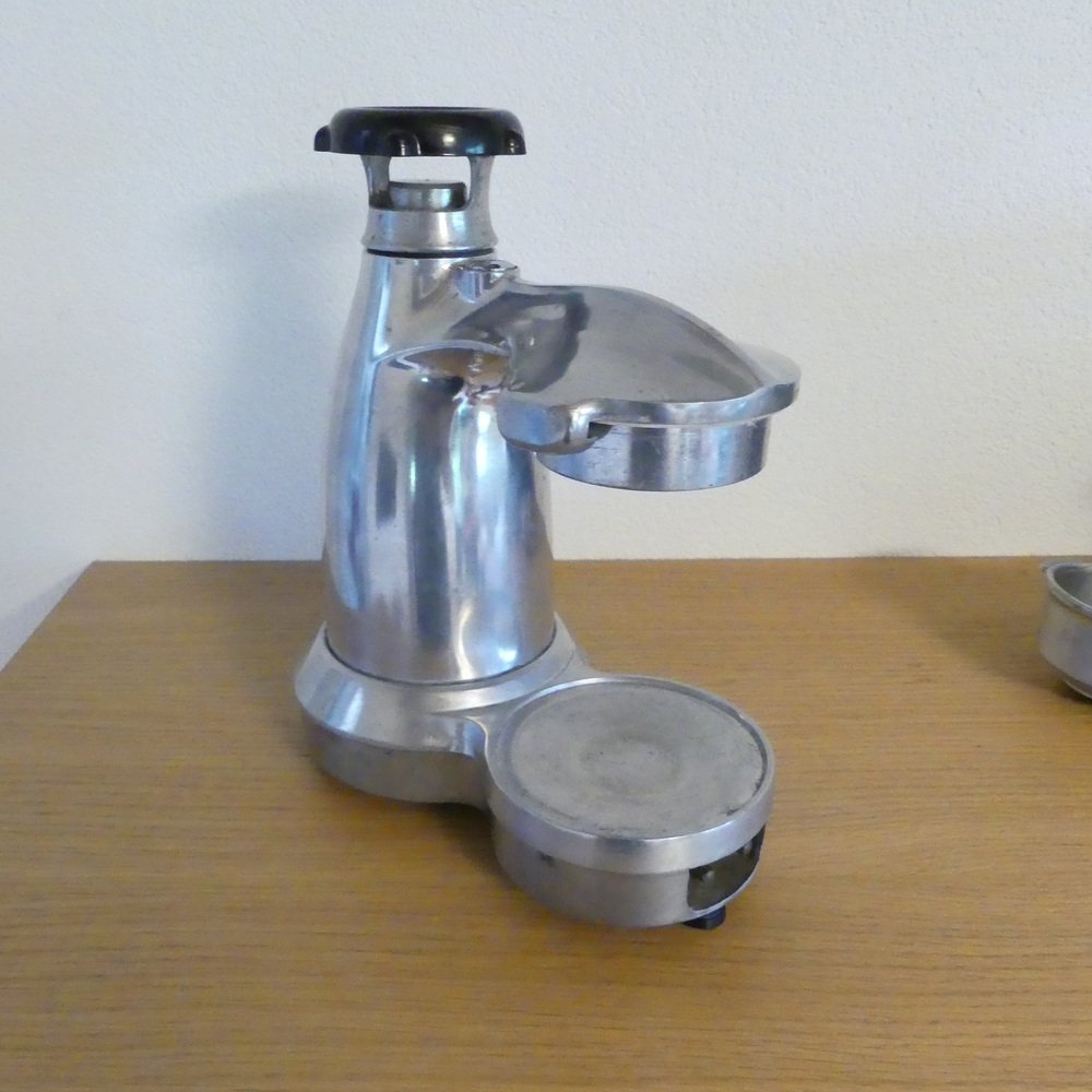 Italian Aluminum Coffee Machine La Vesuviana, 1950s for sale at Pamono