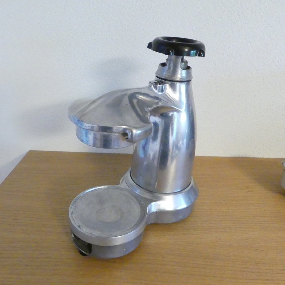Italian Aluminum Coffee Machine La Vesuviana, 1950s for sale at Pamono