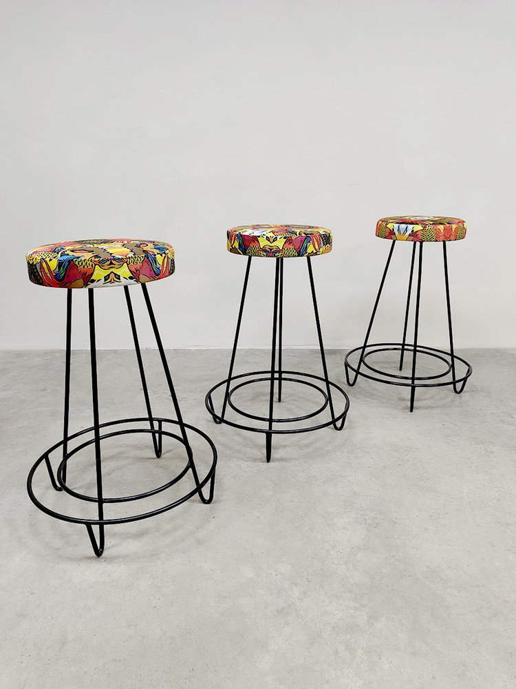 Alpha Owl Re-Editions Bar Stools by Bestwelhip and Sandra Keja Planks ...