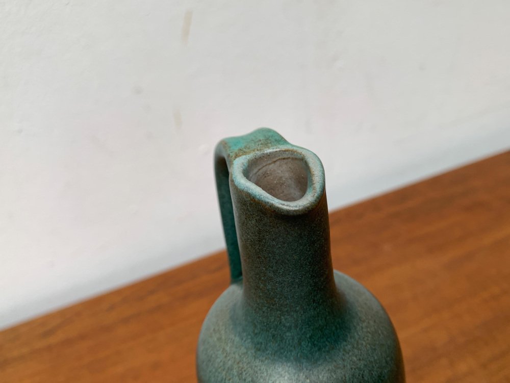 Mid-Century German Studio Pottery Minimalist Carafe Vase from Brockmann ...