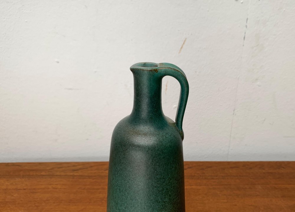 Mid-Century German Studio Pottery Minimalist Carafe Vase from Brockmann ...