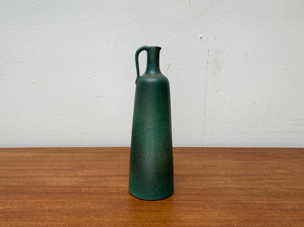 Mid-Century German Studio Pottery Minimalist Carafe Vase from Brockmann ...