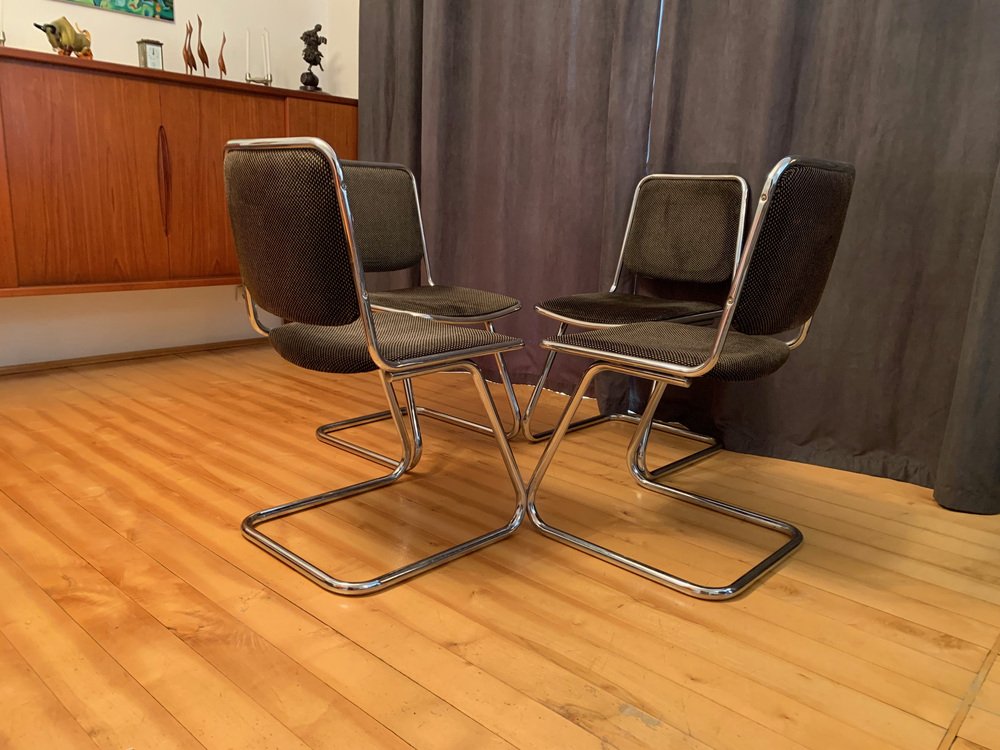 Italian Taro Chairs, 1970s, Set of 4 for sale at Pamono