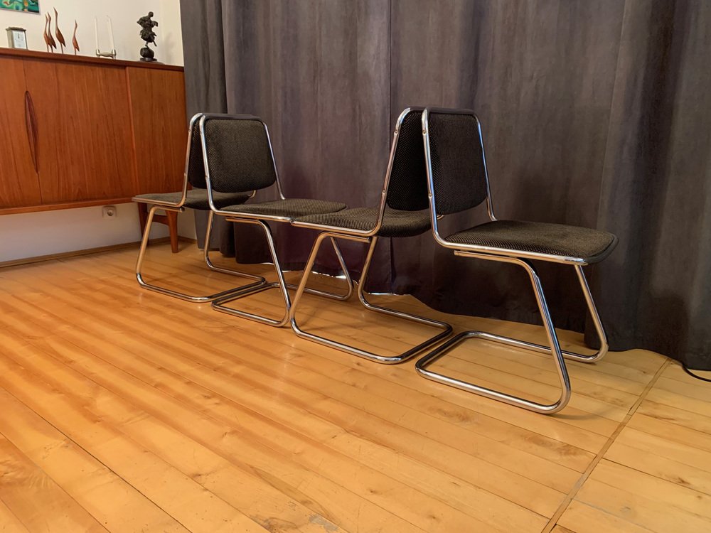 Italian Taro Chairs, 1970s, Set of 4 for sale at Pamono