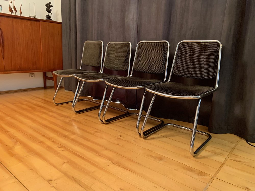 Italian Taro Chairs, 1970s, Set of 4 for sale at Pamono