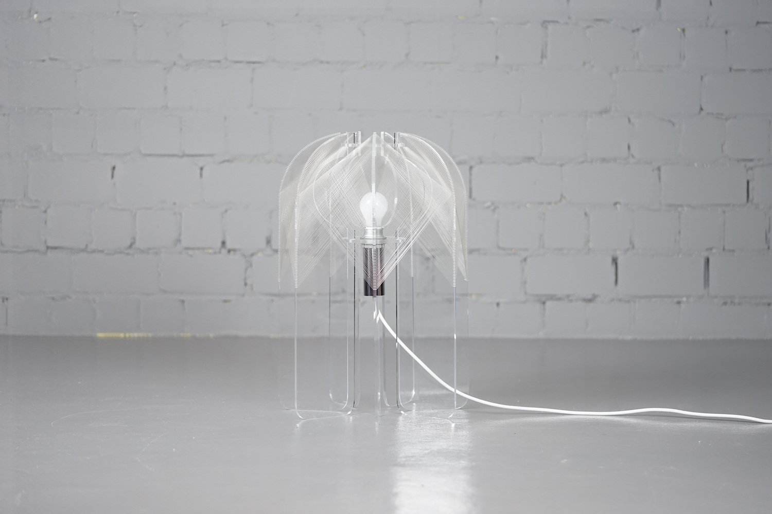 Space Age Floor Lamp in Nylon and Acrylic Glass by Paul Secon for ...