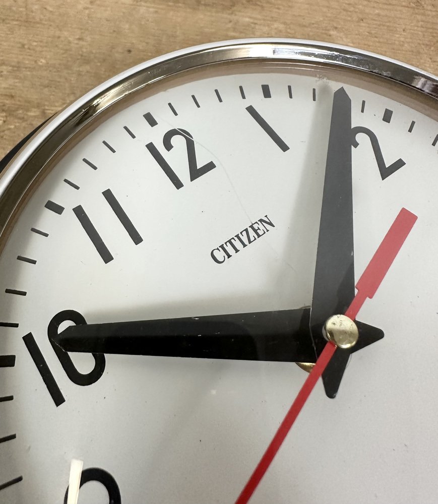 Vintage Black Citizen Maritime Wall Clock, 1970s for sale at Pamono
