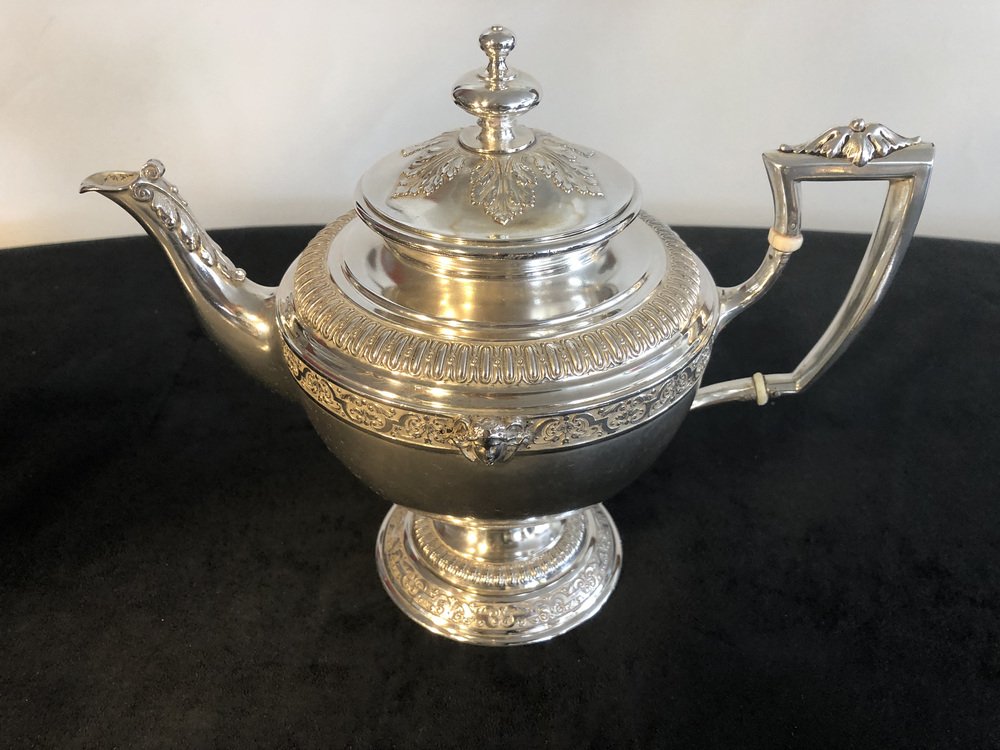 800 Silver Coffee or Tea Service by W. Lameyer & Sohn, Hannover, 1888 ...